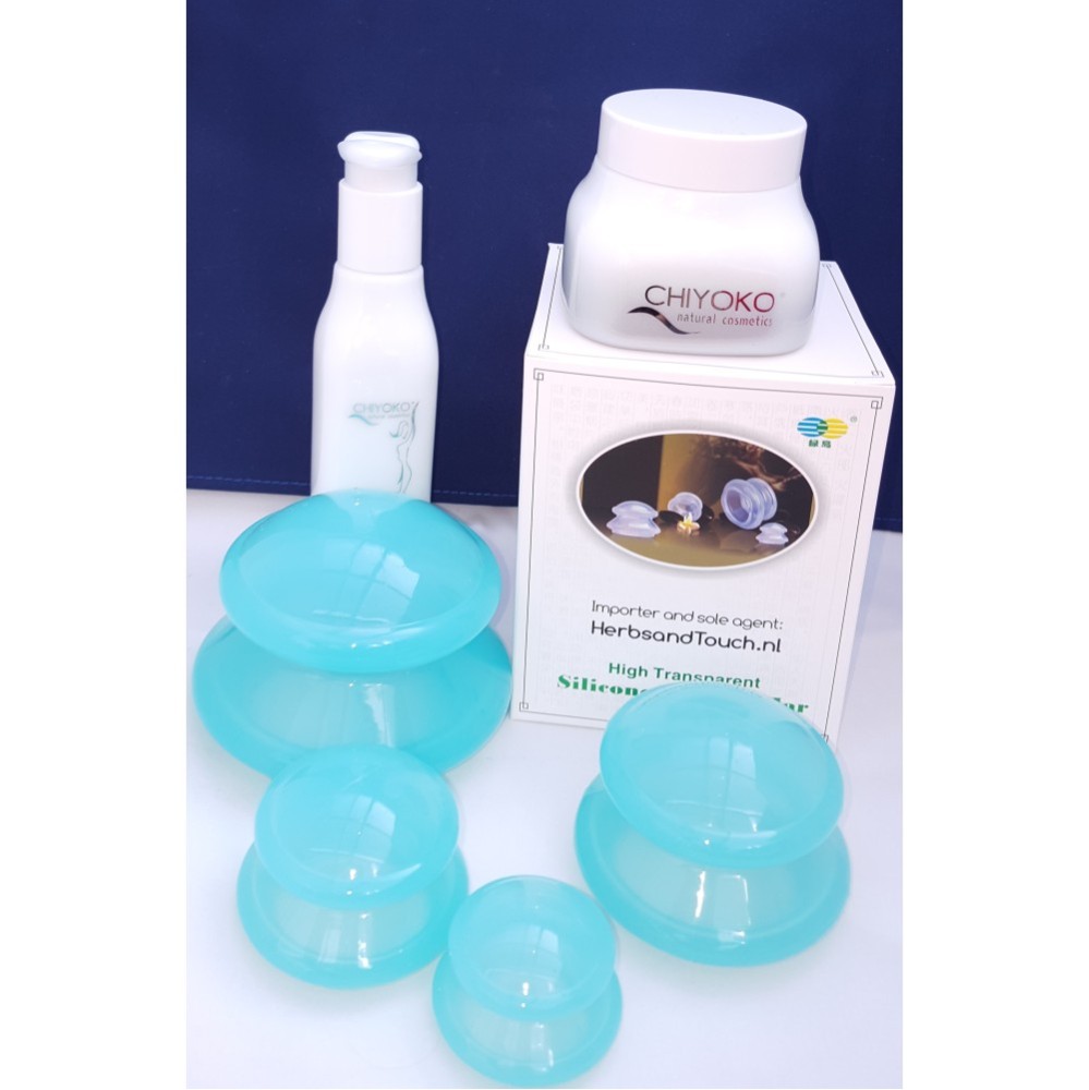 Luxury Silicone Cupping Set with Massage Roller & Oil – Professional ...